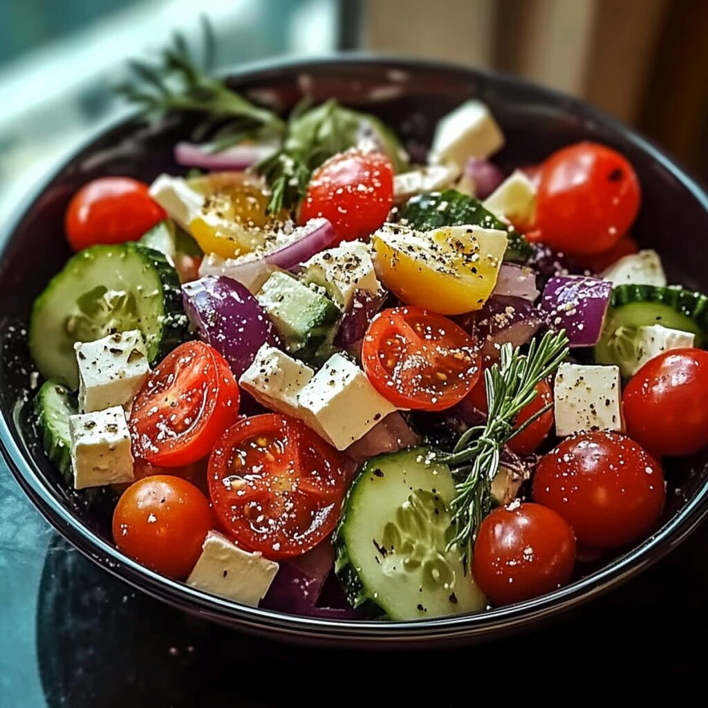 Bright Mediterranean Joy: A Lively Greek Salad Recipe - The Pass and ...