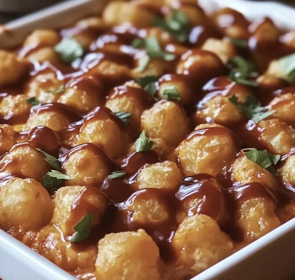 Savory BBQ Chicken Tater Tot Casserole Recipe for Hungry Folks - The ...