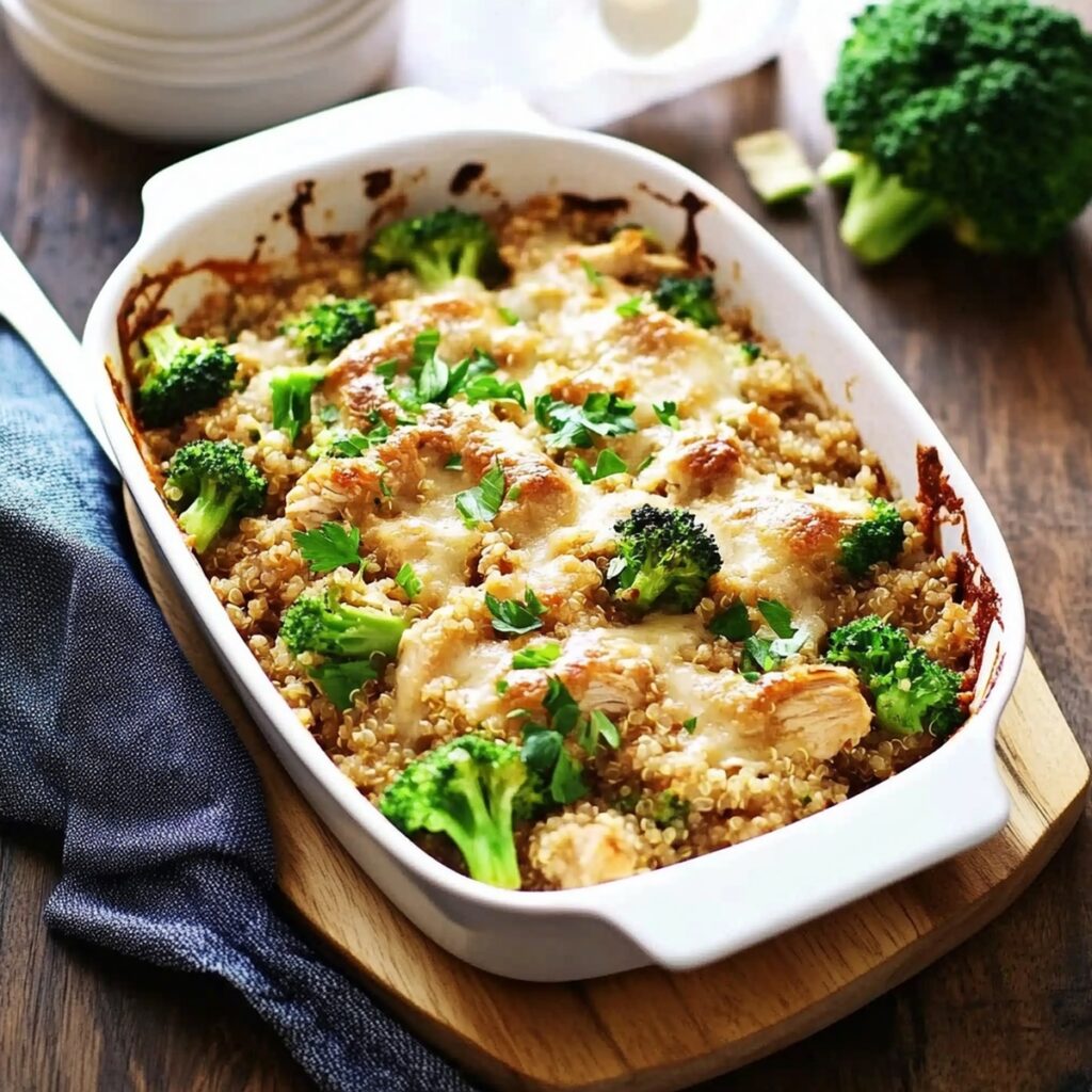 Cozy Chicken Quinoa & Broccoli Casserole Recipe for Family - The Pass ...