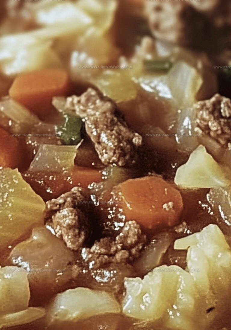 Hearty Cabbage Soup with Hamburger Recipe for Chilly Days - The Pass ...