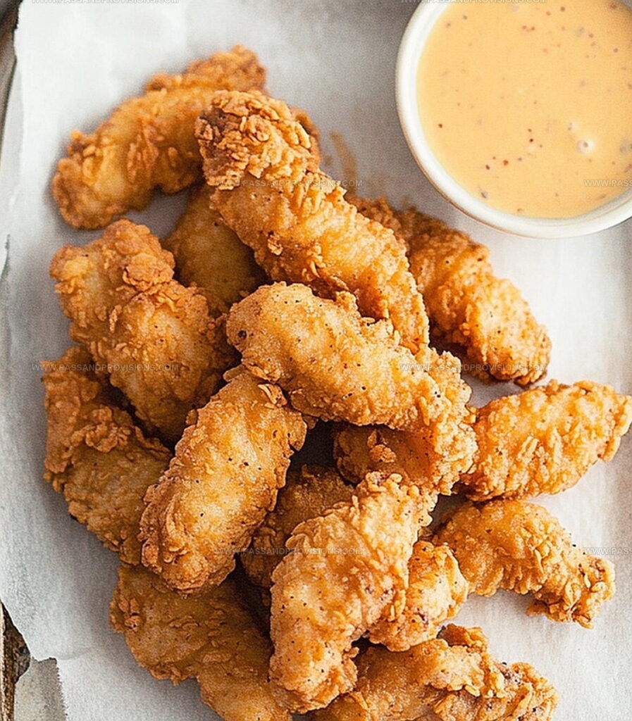 Crispy Homemade Golden Fried Chicken Tenders Recipe - The Pass and ...