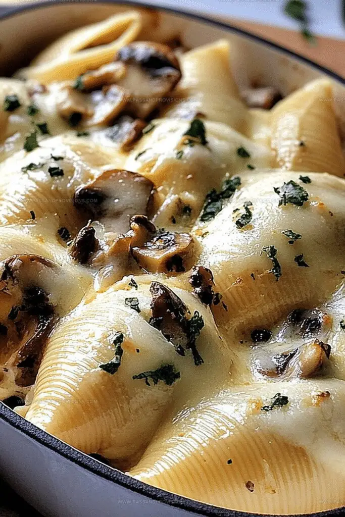 Garlic Mushroom Stuffed Shells Recipe Ultra Creamy - The Pass and ...